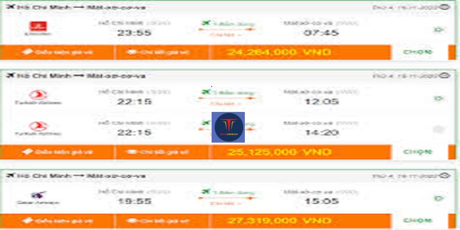 Đặt Vé Máy Bay Nga Uy Tín